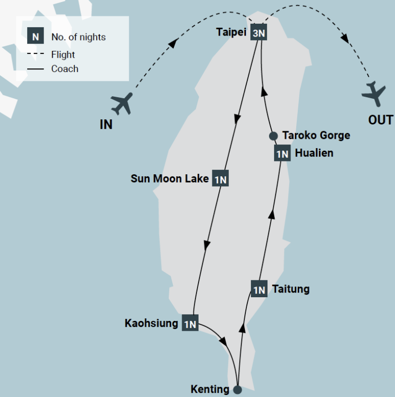 Taiwan Express | Tours to Asia, Africa, India with MW Tours